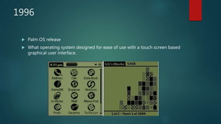 Timeline for the mobile operating systems | PPTX