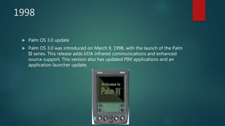 Timeline for the mobile operating systems | PPTX