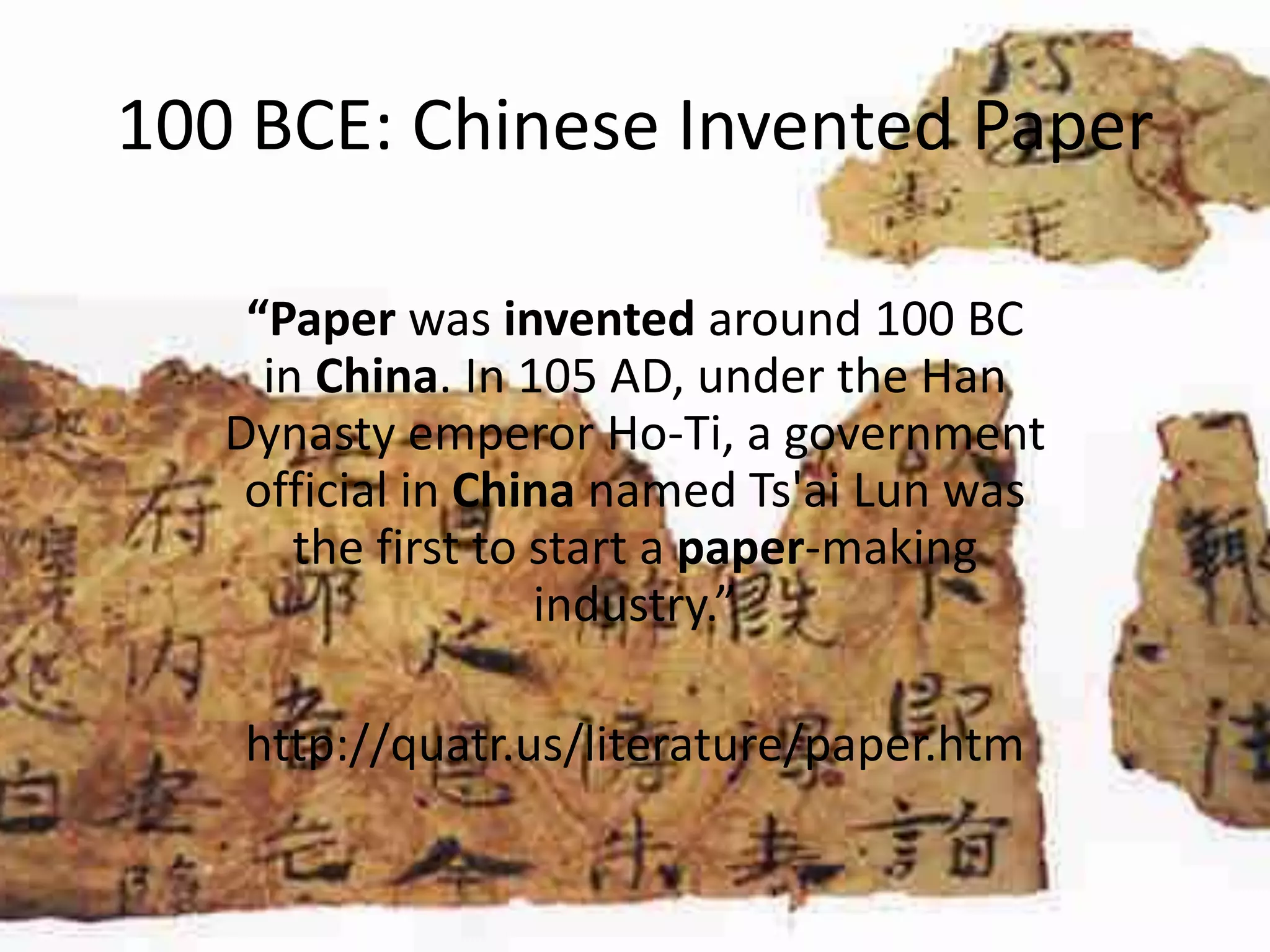 History of Writing Tools Timeline | POTX