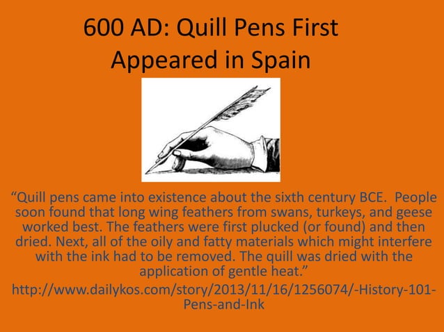 History of Writing Tools Timeline | POTX