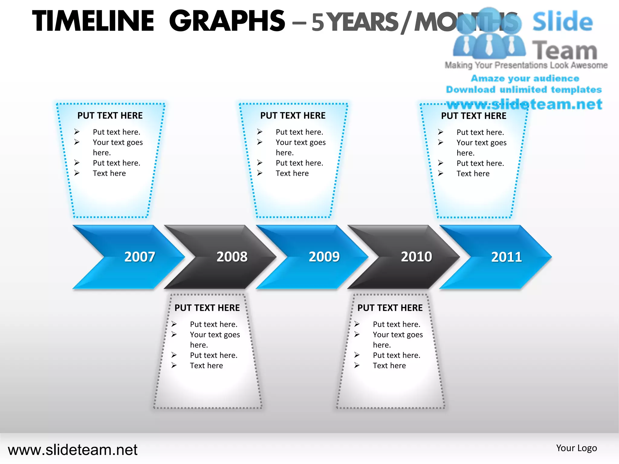 Timeline graphs powerpoint ppt templates. | PDF