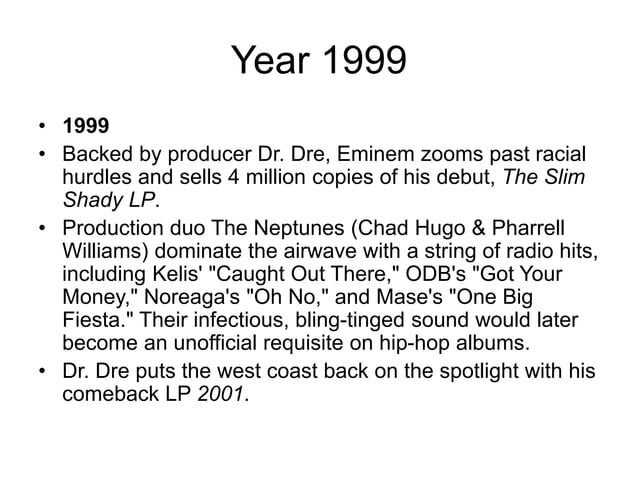 Timeline hip hop music history | PPT
