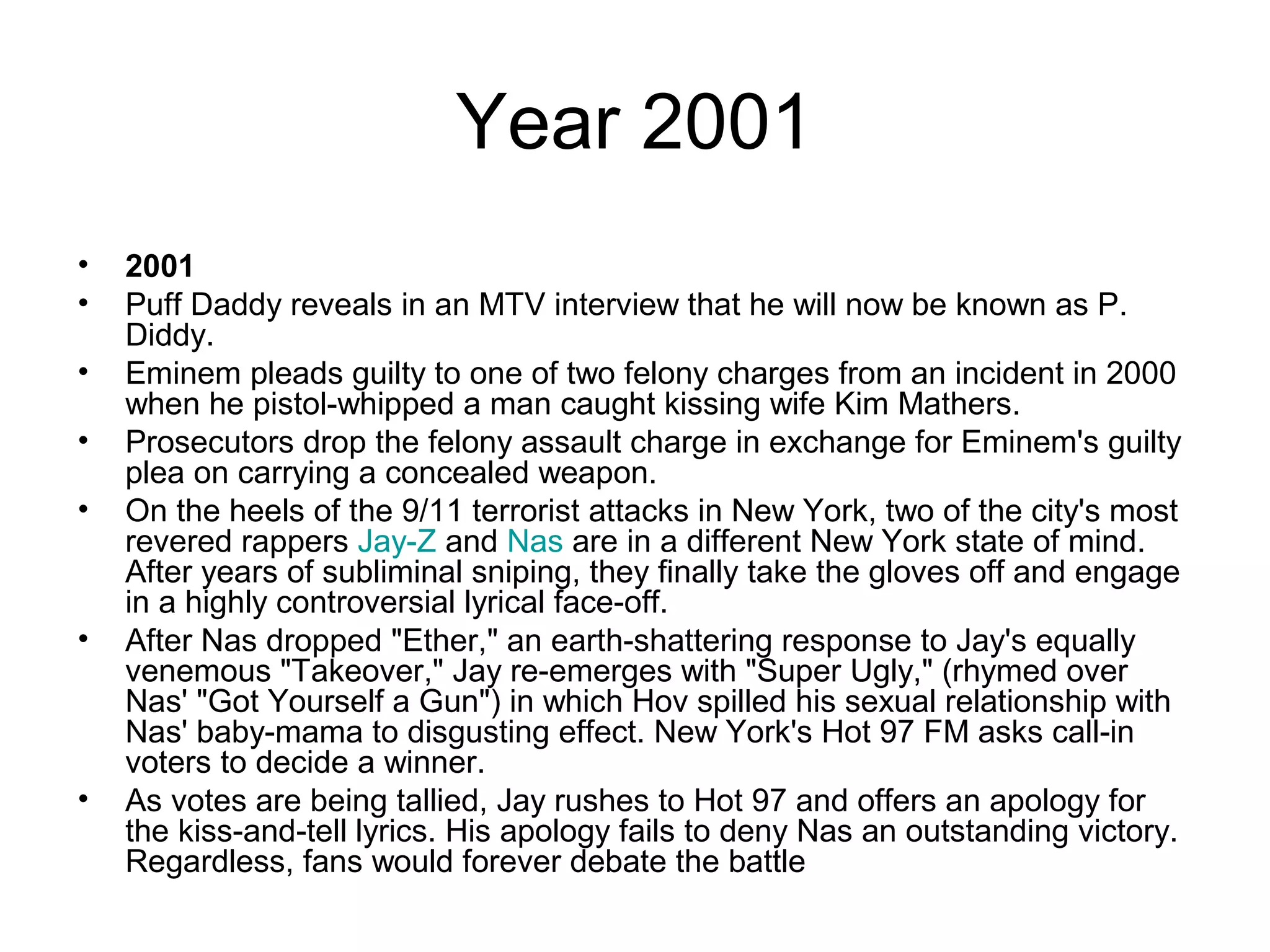 Timeline hip hop music history | PPT