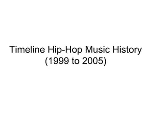 Timeline hip hop music history | PPT