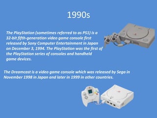 Timeline history of gaming | PPTX