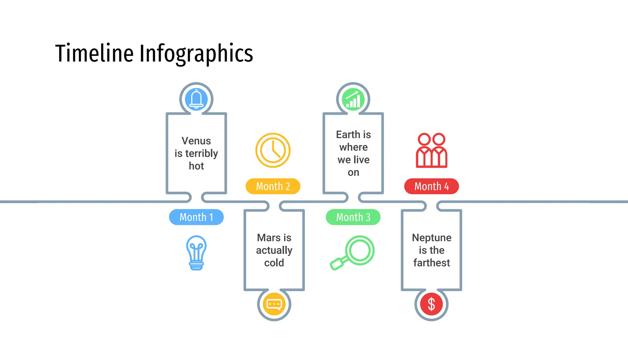 Timeline Infographics by Slidesgo contoh | PPT