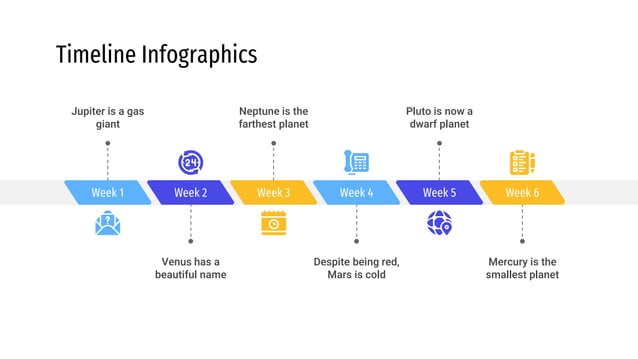 Timeline Infographics by Slidesgo contoh | PPT