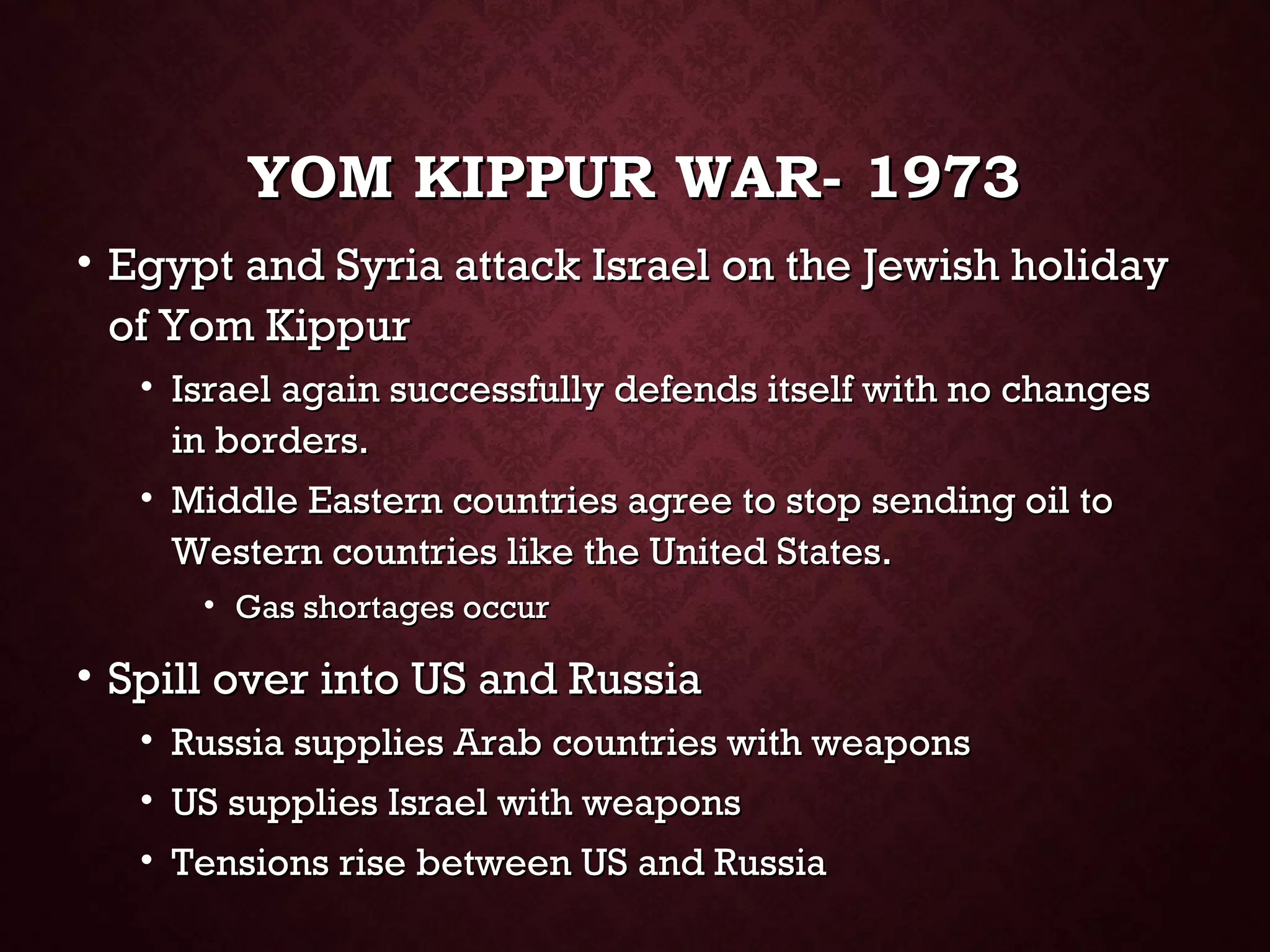 Timeline israel conflict | PPT