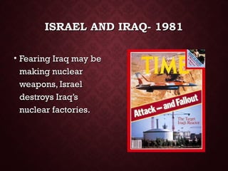 Timeline israel conflict | PPT