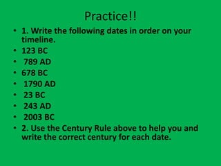 Day 4 Timeline lesson easley | PPTX