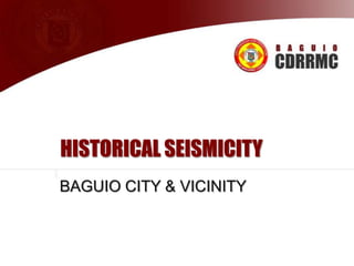 Timeline of Disasters in Baguio City | PPTX