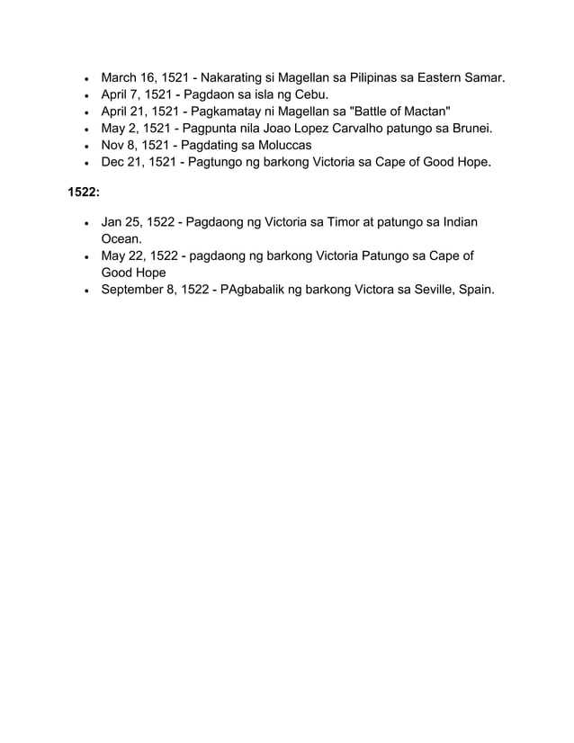 Timeline ng Ekspedisyon ni Magellan.docx