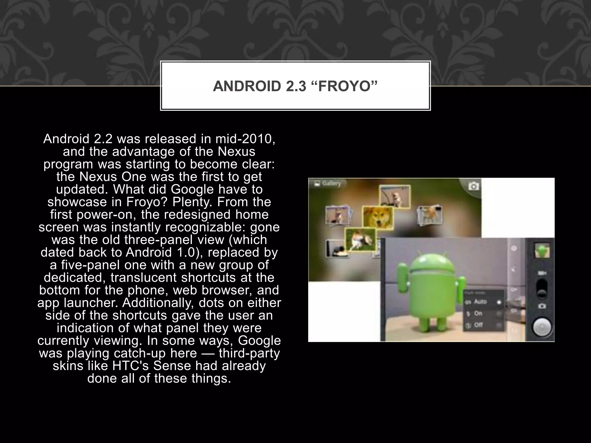 Timeline of android os | PPT