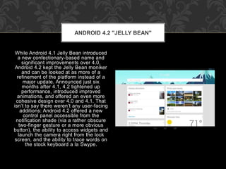 Timeline of android os | PPT