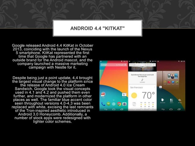 Timeline of android os | PPT