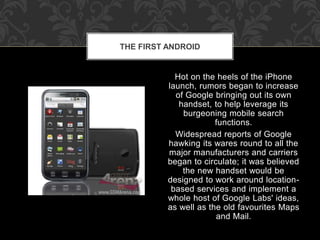 Timeline of android os | PPT