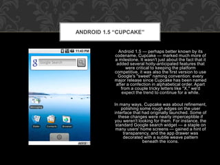 Timeline of android os | PPT