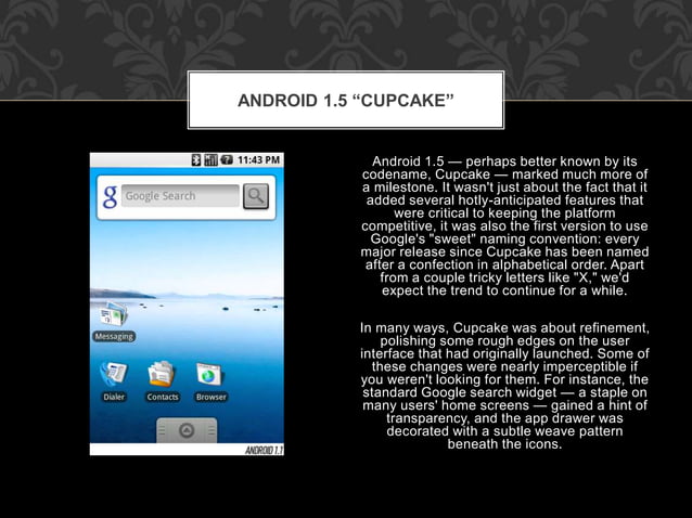 Timeline of android os | PPT