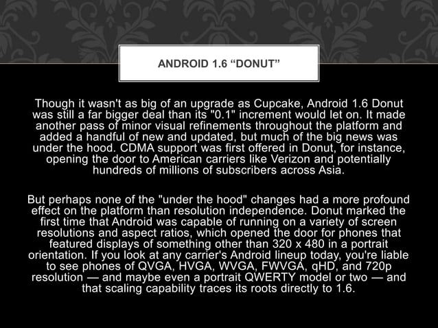 Timeline of android os | PPT
