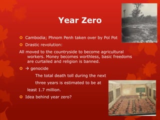 Cambodian Genocide Timeline