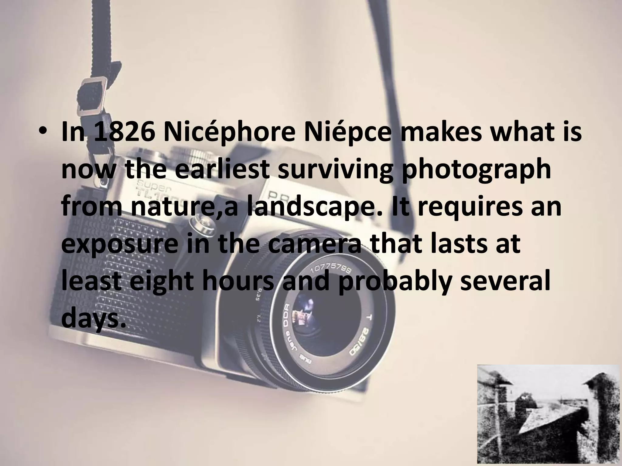Timeline of camera’s and photography | PPTX | Photography | Arts and Crafts