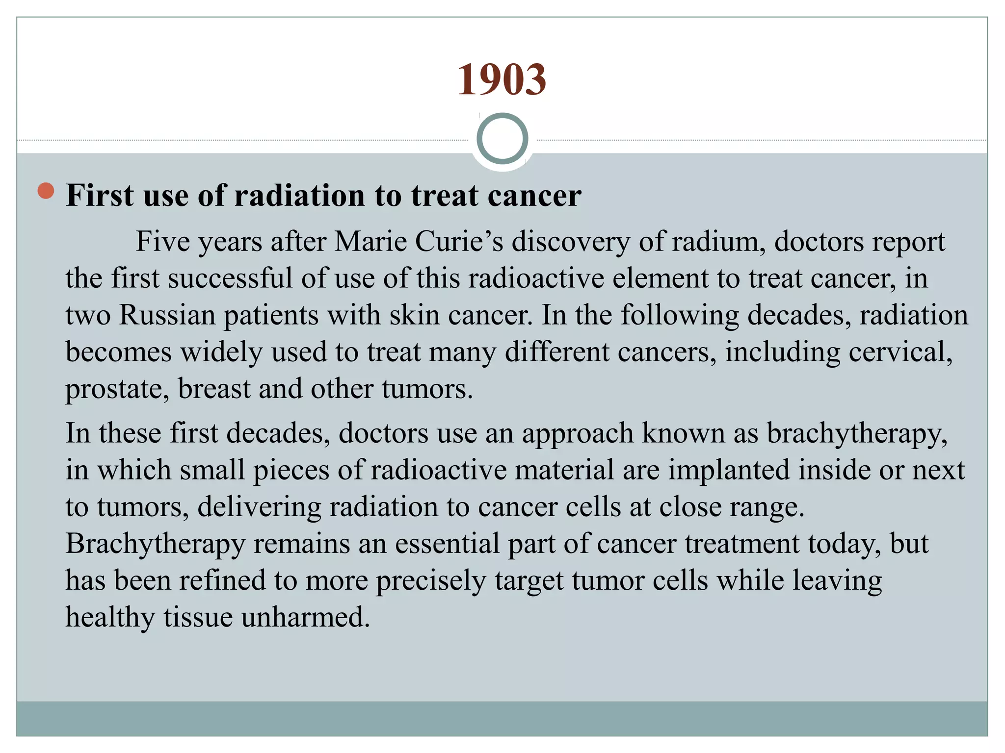 Timeline of cancer | PPT
