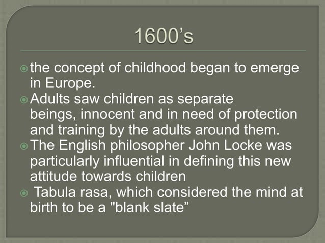 Timeline of childhood | PPT