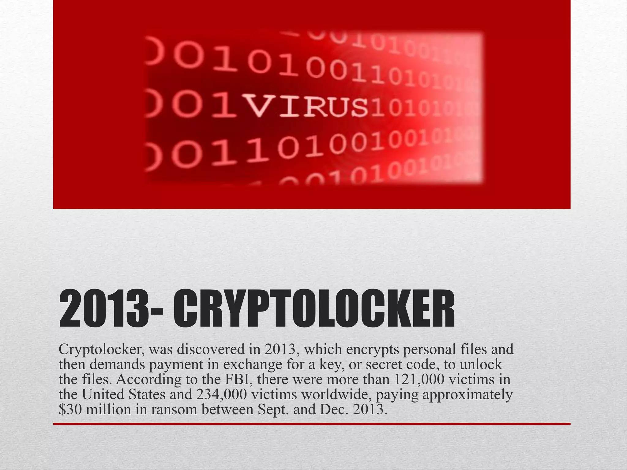 Timeline of computer viruses | PPTX | Antivirus Software | Computer ...