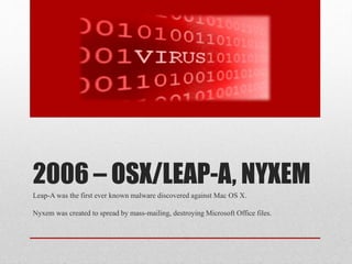 Timeline of computer viruses | PPTX