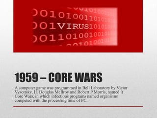 Timeline of computer viruses | PPTX