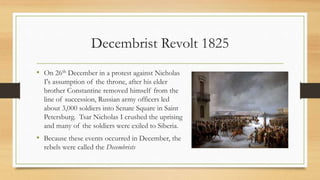 Timeline of events - The decline and fall of the Romanov Dynasty. | PPTX