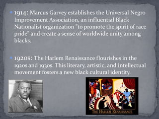 Timeline of facts: Black American History | PPTX | Crime & Harmful Acts ...