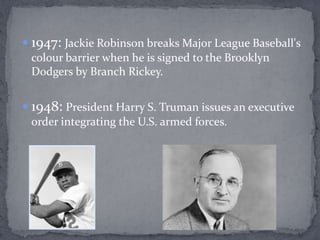 Timeline of facts: Black American History | PPTX | Crime & Harmful Acts ...