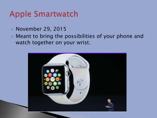Timeline of gadgets exposure | PPTX
