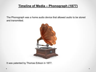 Timeline of media | PPT | Free Download