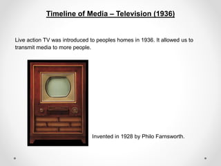 Timeline of media | PPTX