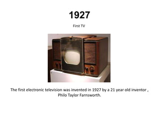 Timeline of media | PPTX