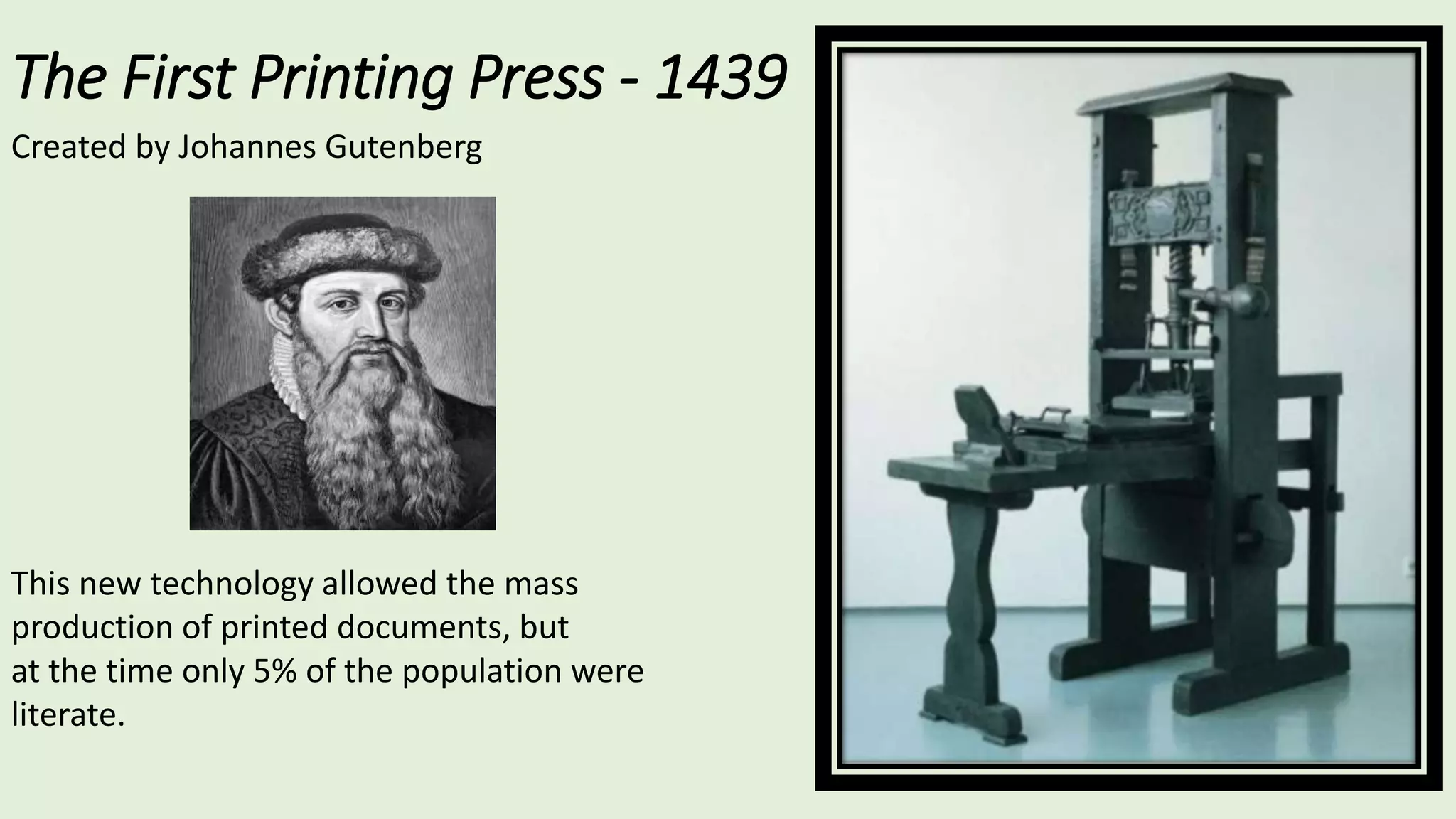 Timeline of media | PPTX
