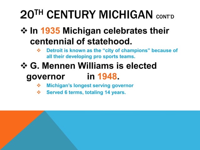 Timeline of michigan’s history edu 290 | PPT