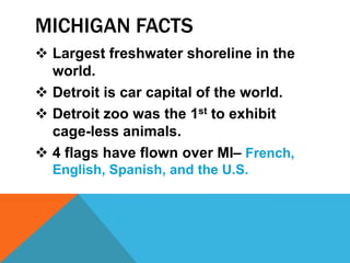 Timeline of michigan’s history edu 290 | PPTX