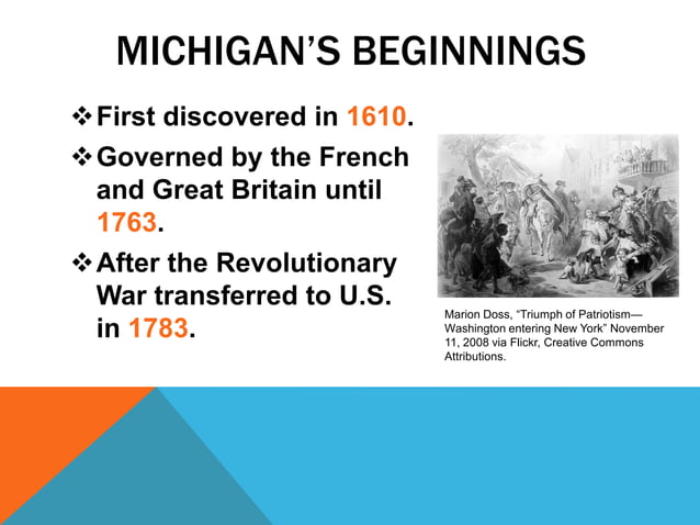 Timeline of michigan’s history edu 290 | PPT
