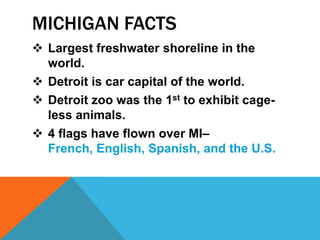 Timeline of michigan’s history edu 290 | PPTX