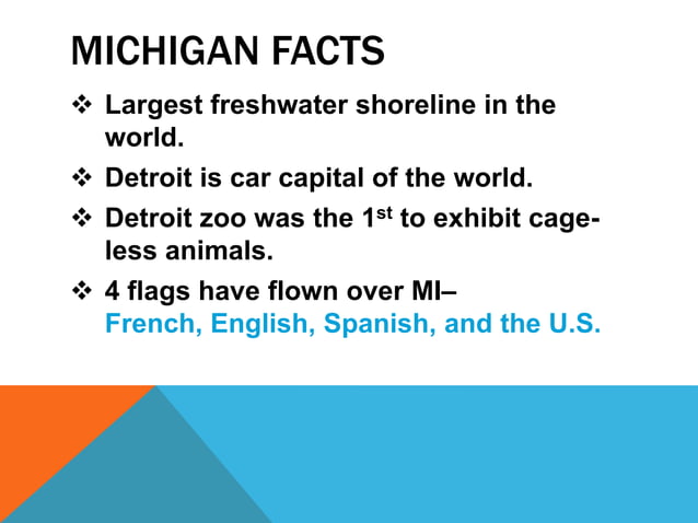 Timeline of michigan’s history edu 290 | PPTX