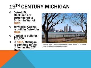 Timeline of michigan’s history edu 290 | PPTX