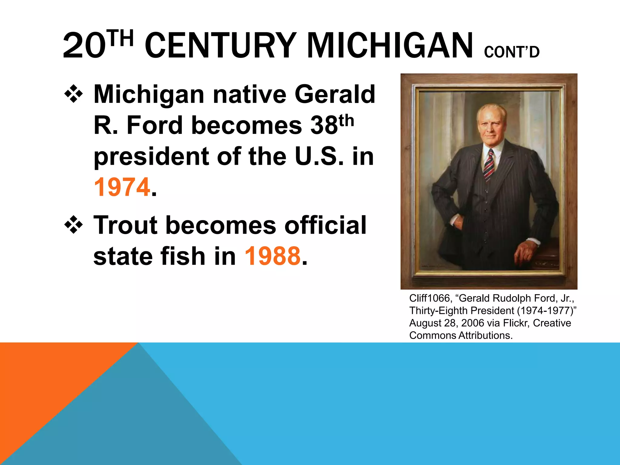 Timeline of michigan’s history edu 290 | PPT