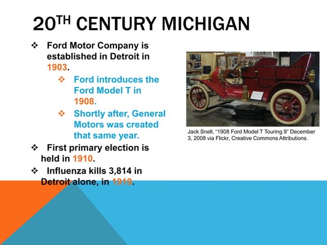 Timeline of michigan’s history edu 290 | PPT