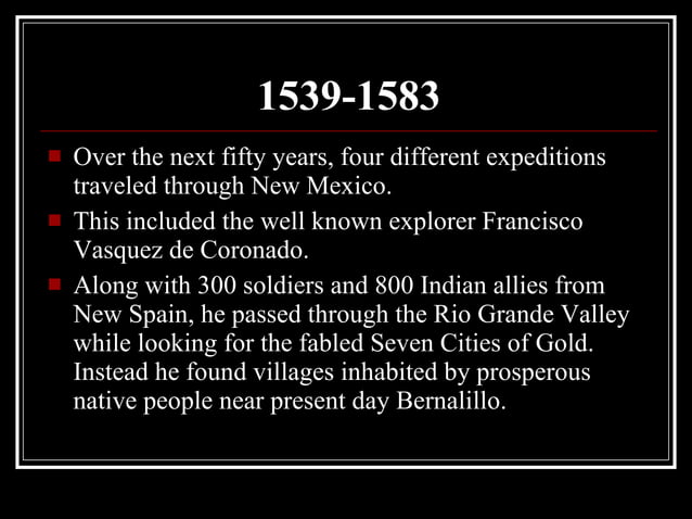 Timeline of New Mexico history | PPT