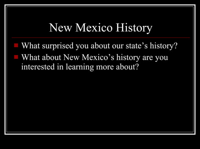 Timeline of New Mexico history | PPT