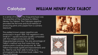 Timeline of photography | PPTX