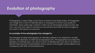 Timeline of photography | PPTX